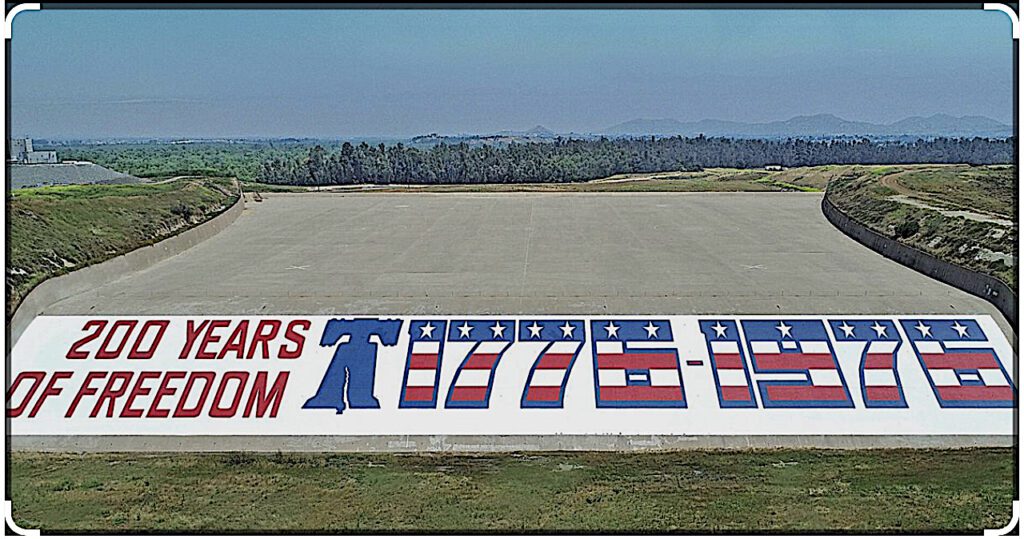 Saving The Bicentennial Freedom Mural On Prado Dam – Mural Restored ...