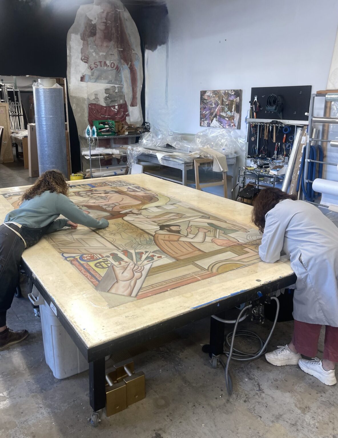 Saving WPA Pre-World War II Murals by Ross Dickinson From Demolition in ...